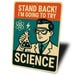 Stand Back I'm Going to Try Science Sign, Science Lab Sign, Funny Lab ...