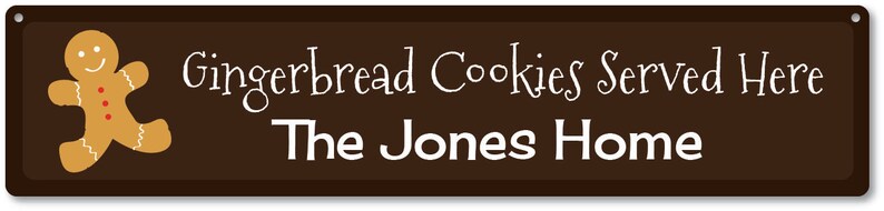 Cookies Sign Custom Gingerbread Cookies Served Here Sign | Etsy