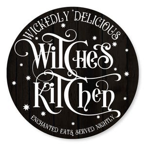 Witches Kitchen Sign, Halloween Kitchen Decor, Front Door Metal Sign ...