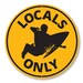 Locals Only Sign, Local Surfers Sign, Local Surfing, Surf Decor, Surf ...
