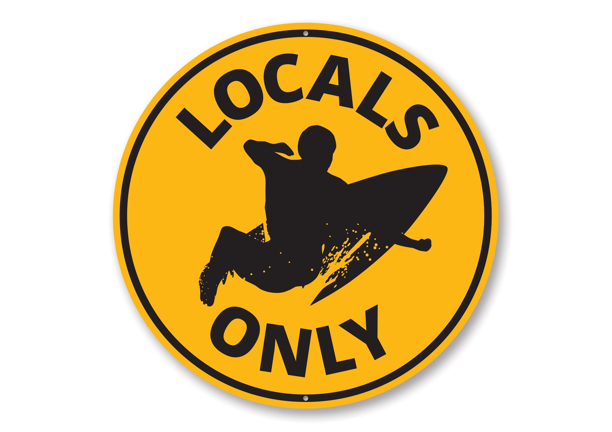 Locals Only Sign Local Surfers Sign Local Surfing Surf - Etsy