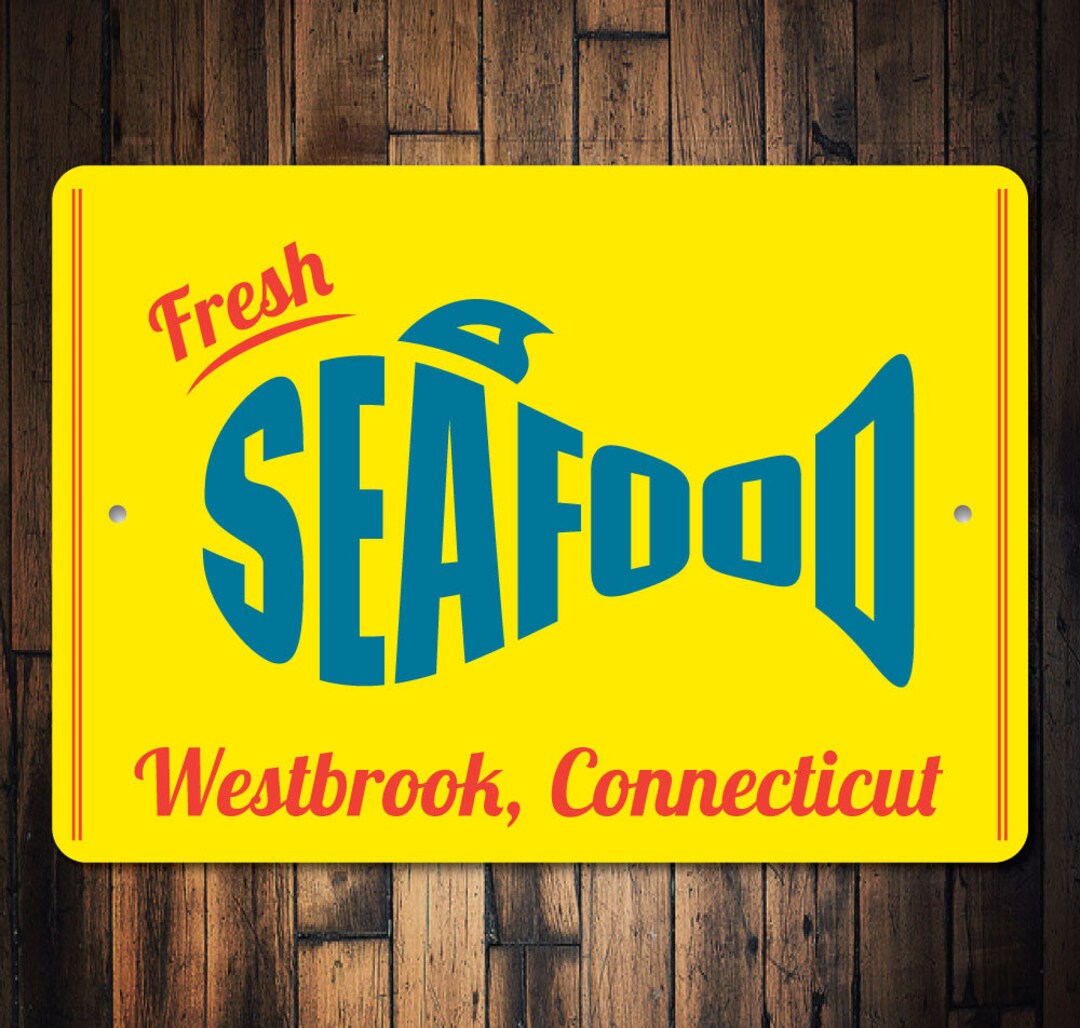 Seafood Sign, Custom Seafood Decor, Seafood Gift, Seafood Lover Gift ...