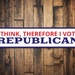 I Vote Republican Sign, Democrat Sign, Political Party Decor, Voting ...