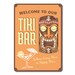 Welcome Tiki Bar Sign Tiki Bar Decor Tiki Man Sign Beach - Etsy