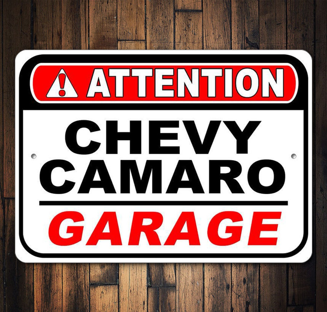 Chevy Camaro Garage Sign, Garage Wall Decor, Man Cave Sign, Muscle Car ...