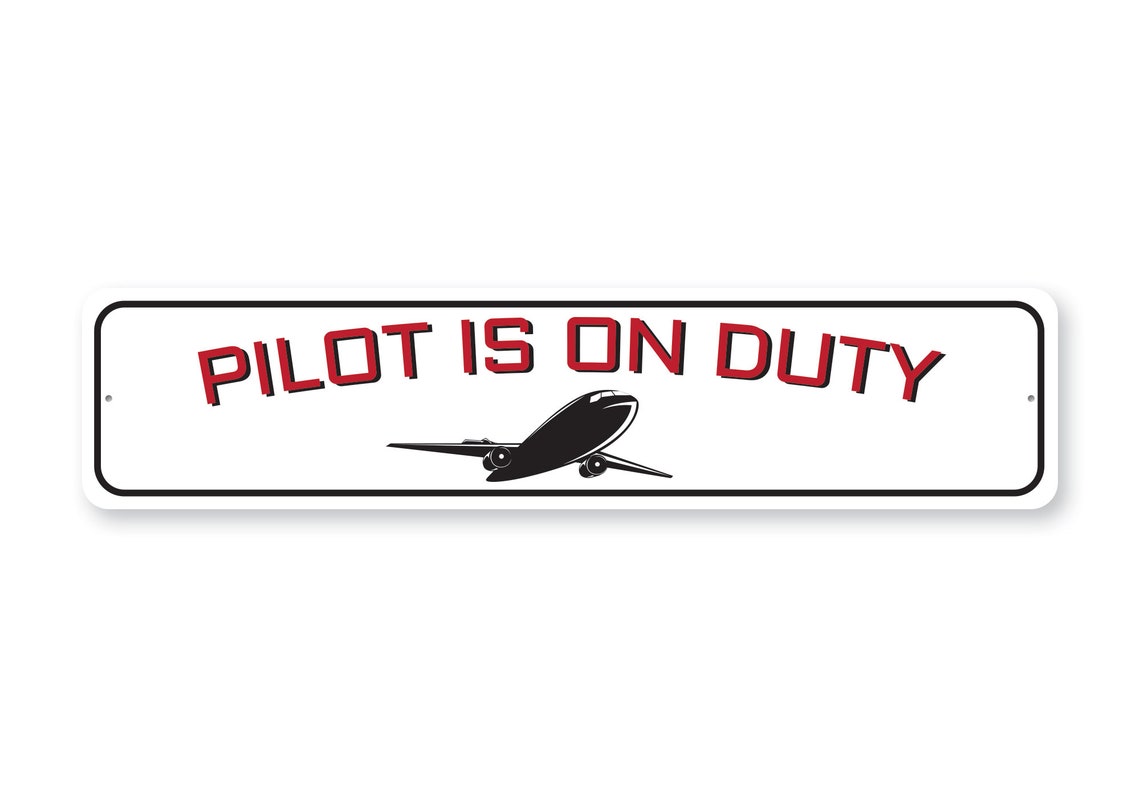 Pilot on Duty Sign Pilot Room Decor Decor for Pilot - Etsy