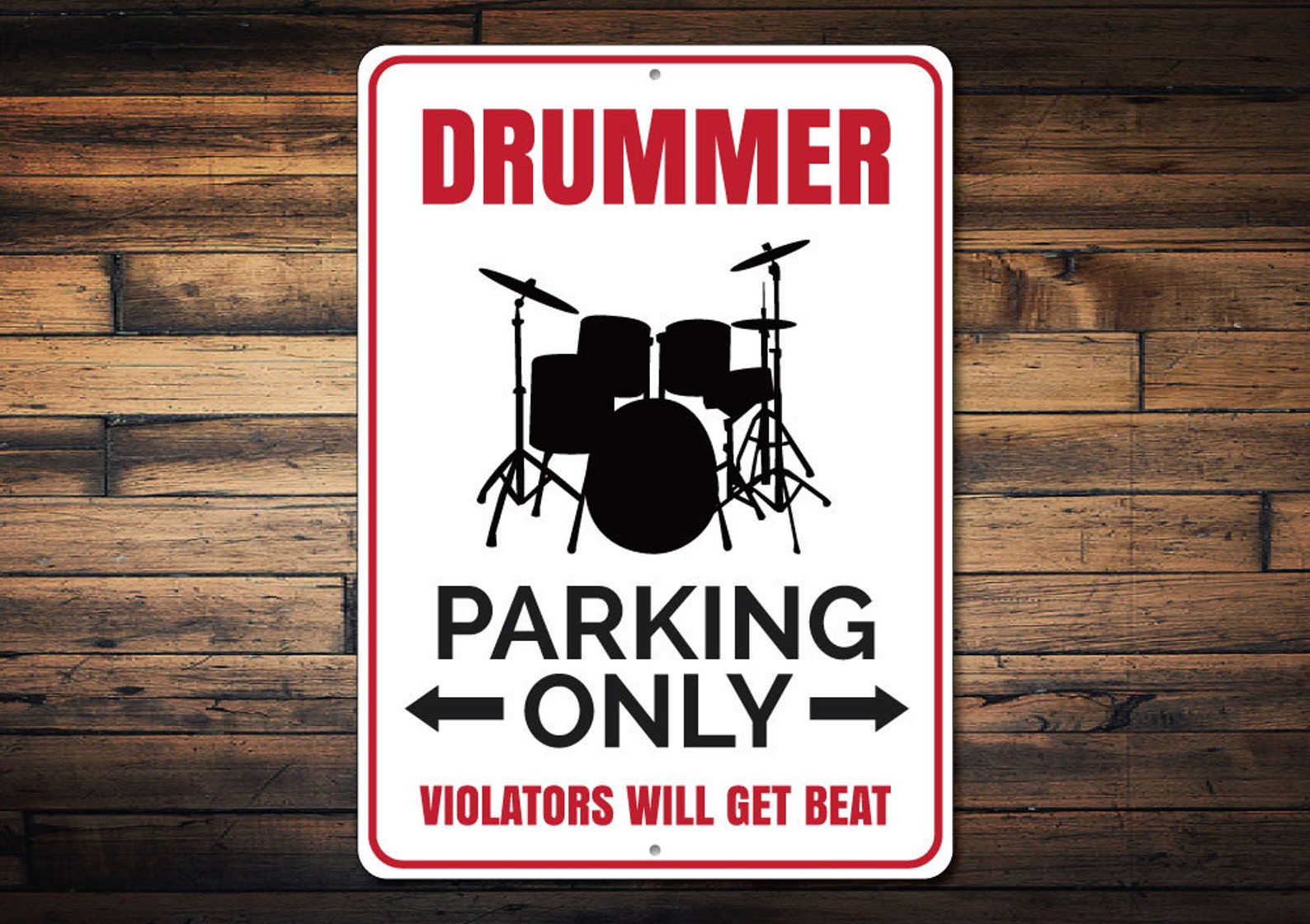 Drummer Parking Sign Drummer Gift Gifts for Drummers Drum - Etsy