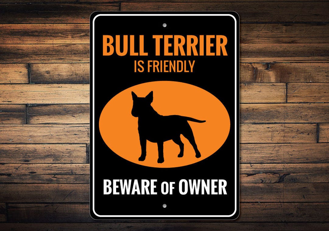 Bull Terrier Sign, Bull Terrier Gift, Bull Terrier Decor, Bull Terrier ...