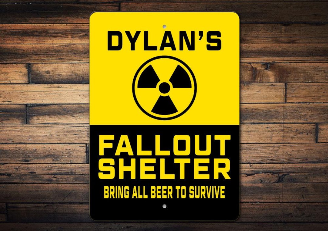 Custom Fallout Shelter Sign, Funny Bar Gift, Dads Bar Sign, Custom Bar ...
