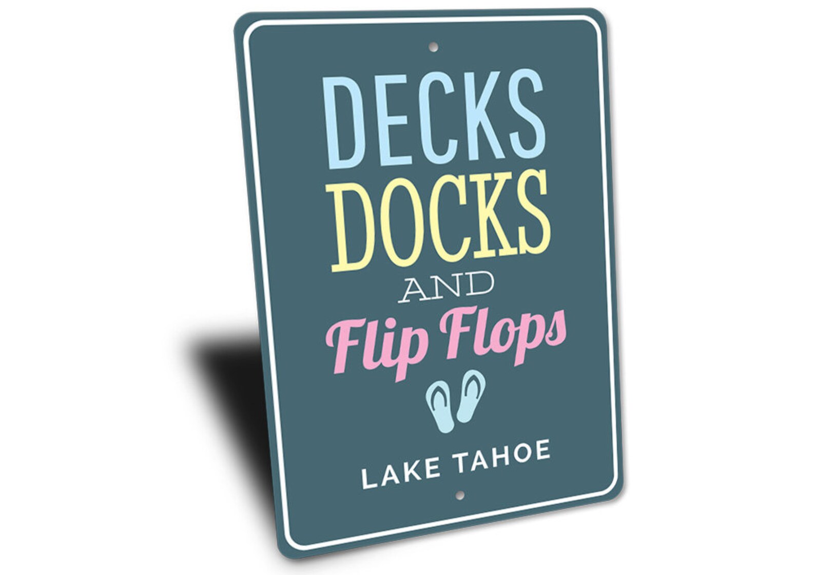 Boat Dock Sign Lake Tahoe Boat Sign Lake Tahoe Flip Flop - Etsy