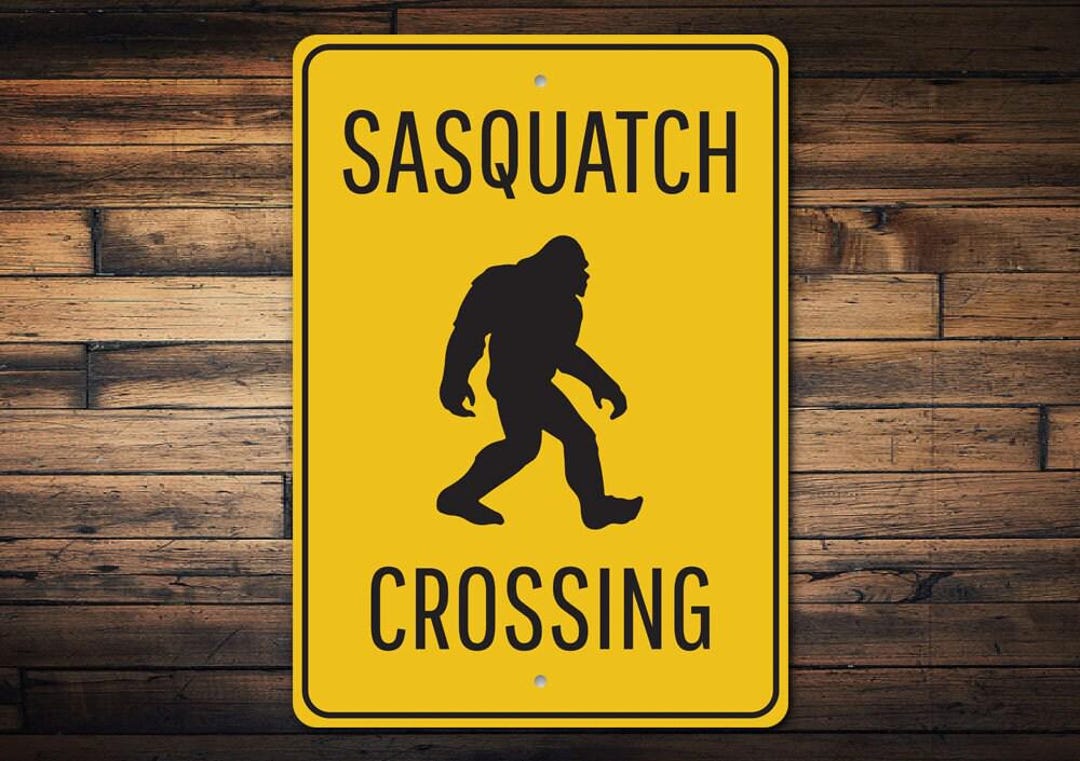 Sasquatch Sign, Sasquatch Crossings, Mystical Animal Sign, Crossing ...