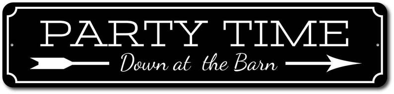 Party Time Sign Party Time Decor Barn Party Sign Barn Party - Etsy