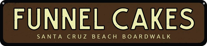 Funnel Cake Sign Personalized Beach Boardwalk Location Sign - Etsy