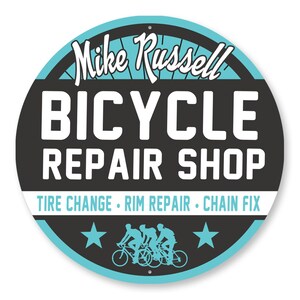 Bicycle Repair Shop Sign, Custom Bike Shop Sign, Custom Bike Sign ...