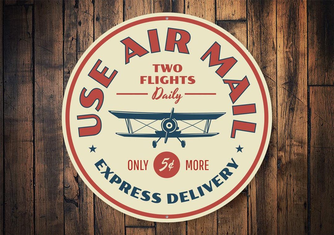 Use Air Mail Sign, Air Mail Decor, Air Mail Delivery, Express Delivery ...