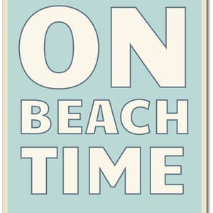 On Beach Time Sign, Beach Lover Gift, Beach Condo Decor, Beach Condo ...