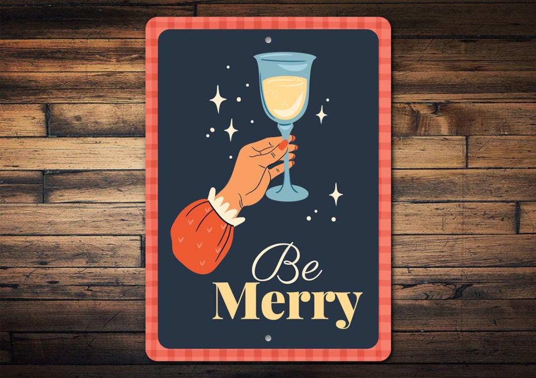 Be Merry Sign, Holiday Wall Decor, Christmas Home Decor, Farmhouse ...