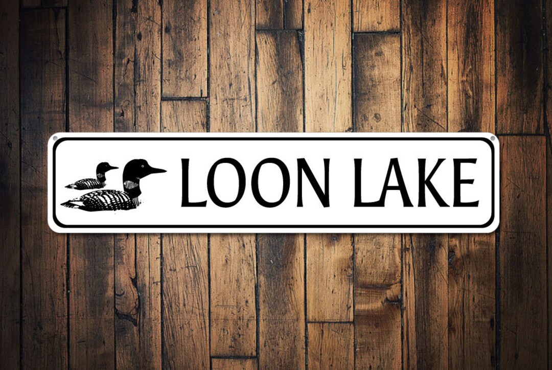 Duck Sign Custom Loon Lake Sign Lake House Sign Lake House - Etsy