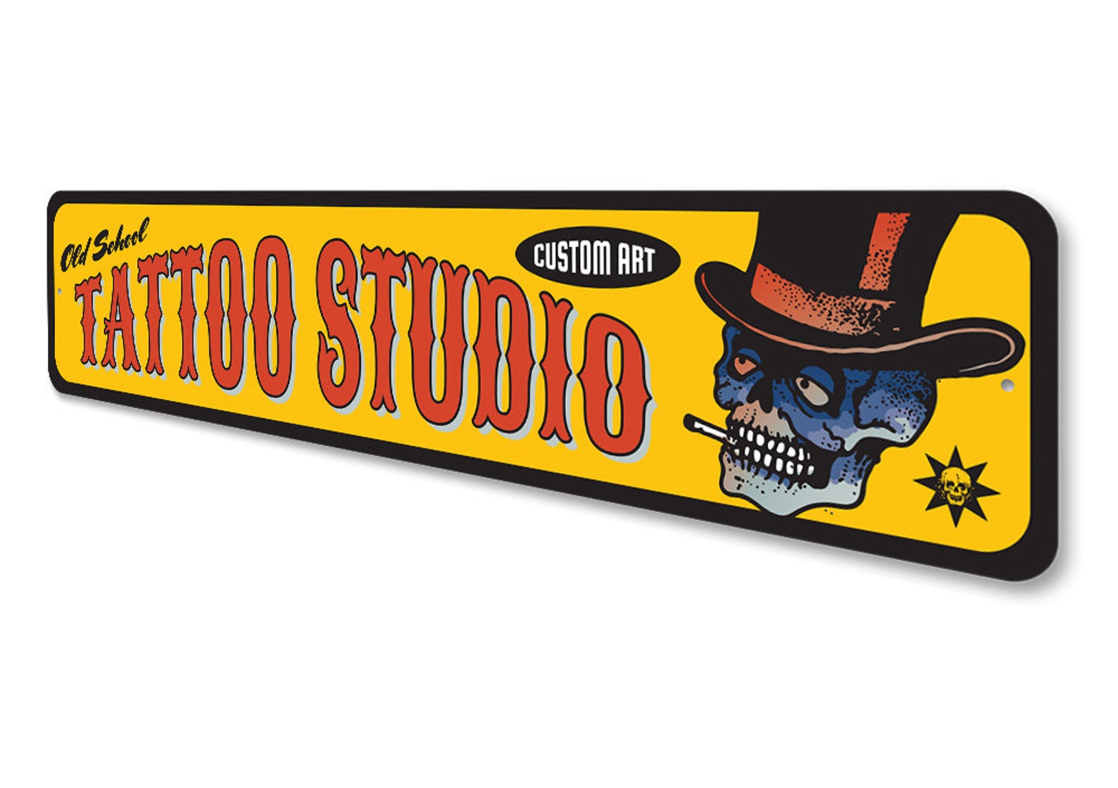 Old School Tat Shop Sign Old School Tattoo Tattoo Lovers | Etsy