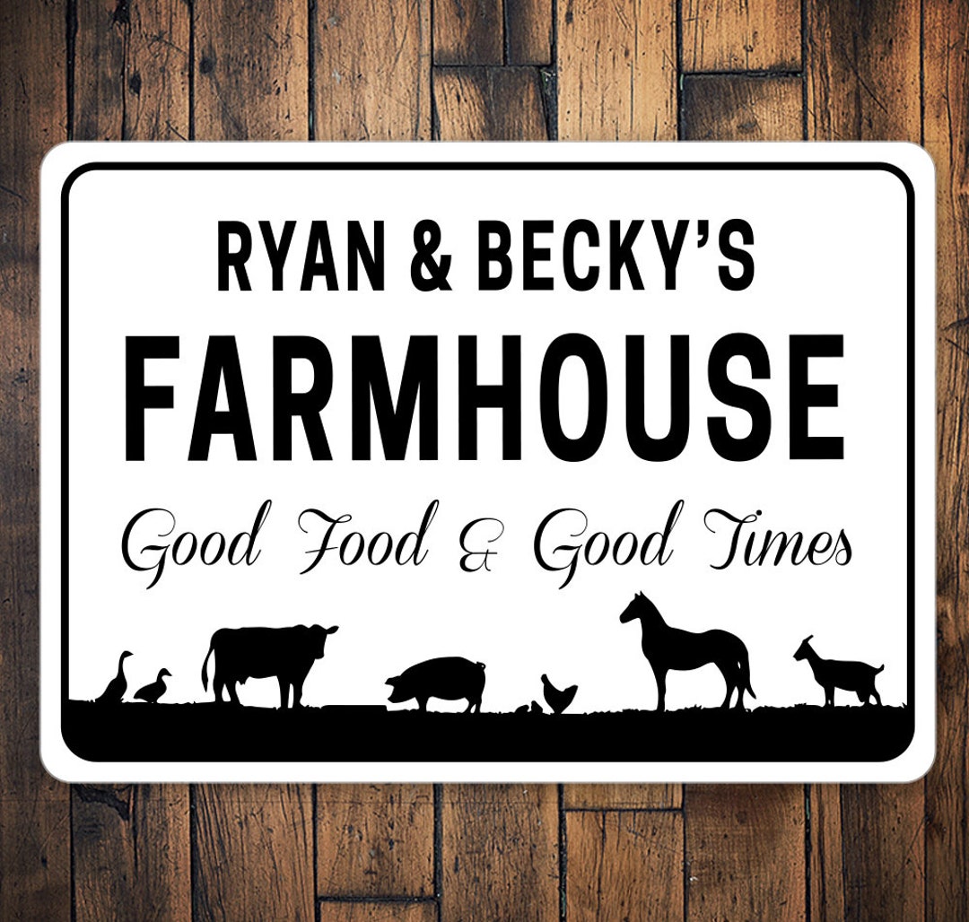 Couples Farmhouse Sign, Couples Farm Sign, Custom Couples Farm Gift ...