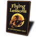 Flying Lessons Sign, Witch Broom Sign, Witch Gift Decor, Halloween Sign ...