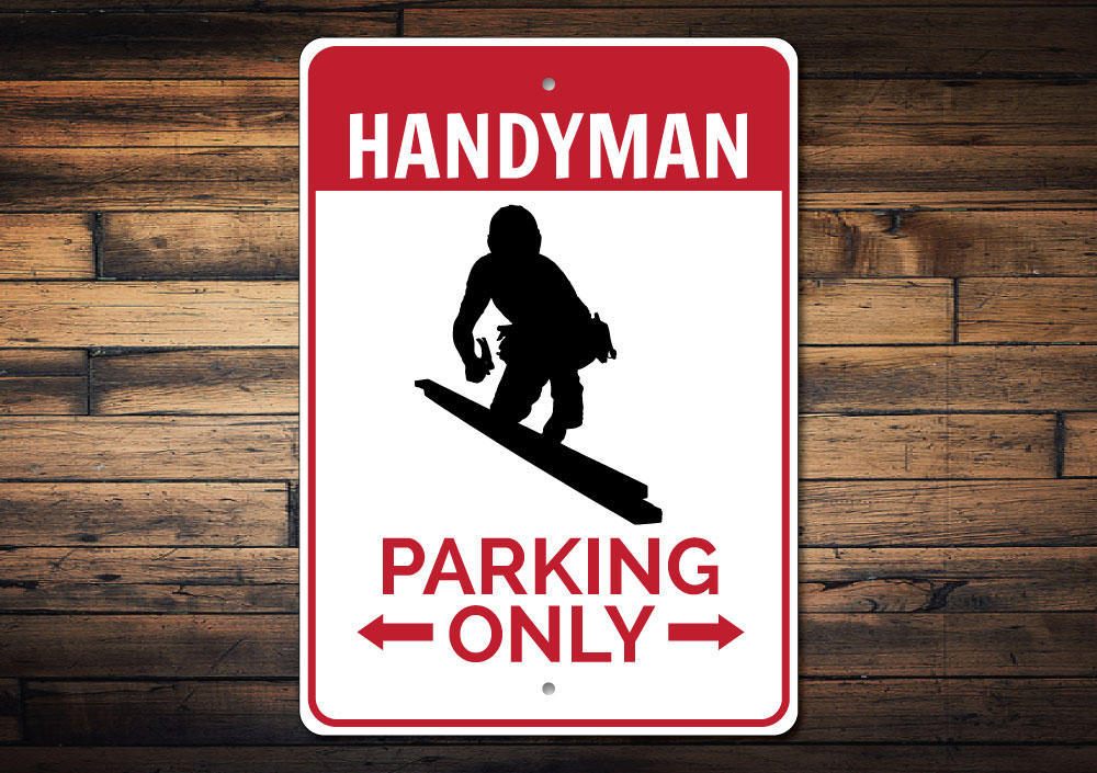 Handyman Parking Sign Handyman Sign Handyman Gift for - Etsy