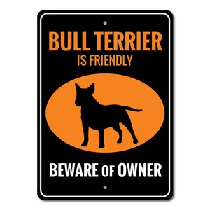 Bull Terrier Sign, Bull Terrier Gift, Bull Terrier Decor, Bull Terrier ...
