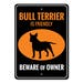 Bull Terrier Sign, Bull Terrier Gift, Bull Terrier Decor, Bull Terrier ...