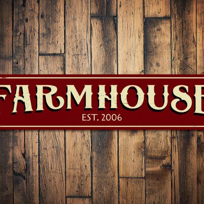 Red Farmhouse Decor - Etsy