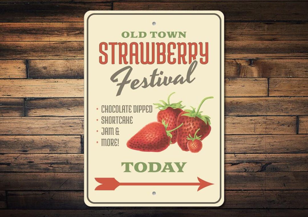 Strawberry Festival Sign, Food Festival Sign, Foodie Gift, Food Lover ...