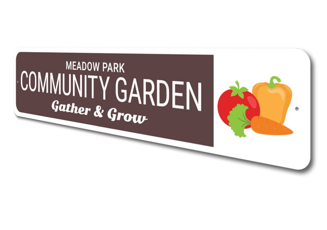 Community Garden Community Garden Sign Garden Lovers Group | Etsy