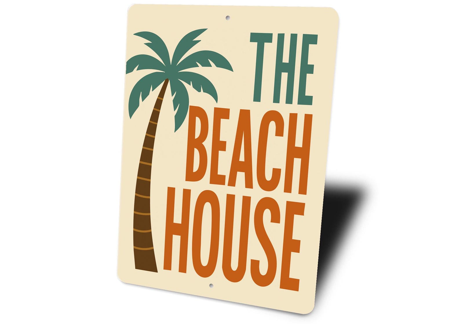The Beach House Sign, Coconut Tree Decor, Tropical Home Sign, Island ...