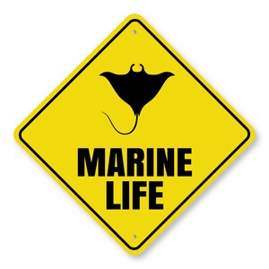 Marine Life Sign, Marine Life Caution, Caution Marine Life, Sea Life ...