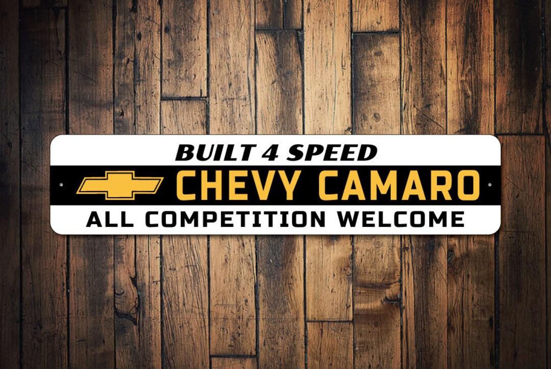 Camaro Sign, Camaro Owner Gift, Chevy Bowtie Sign, Chevy Quote Sign ...