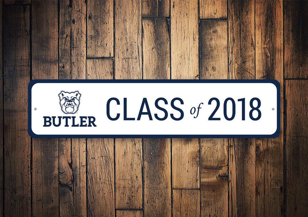 Butler Class of Sign, Butler Grad Sign, Butler Gift, Butler Alumni Sign ...