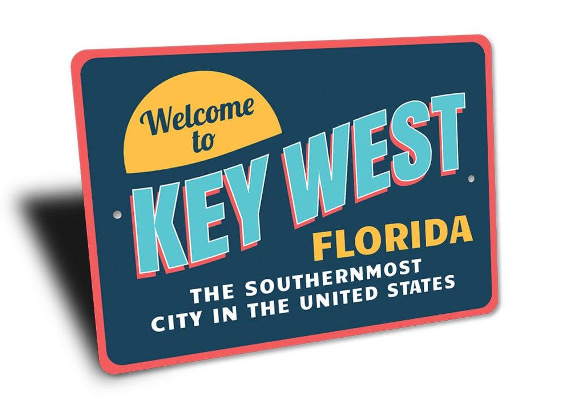 Key West Florida Sign, Key West Beaches, Southernmost Point, Beach ...