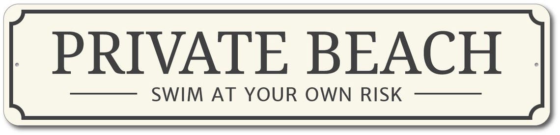 Private Sign Private Beach Sign Entrance Decor Entrance | Etsy