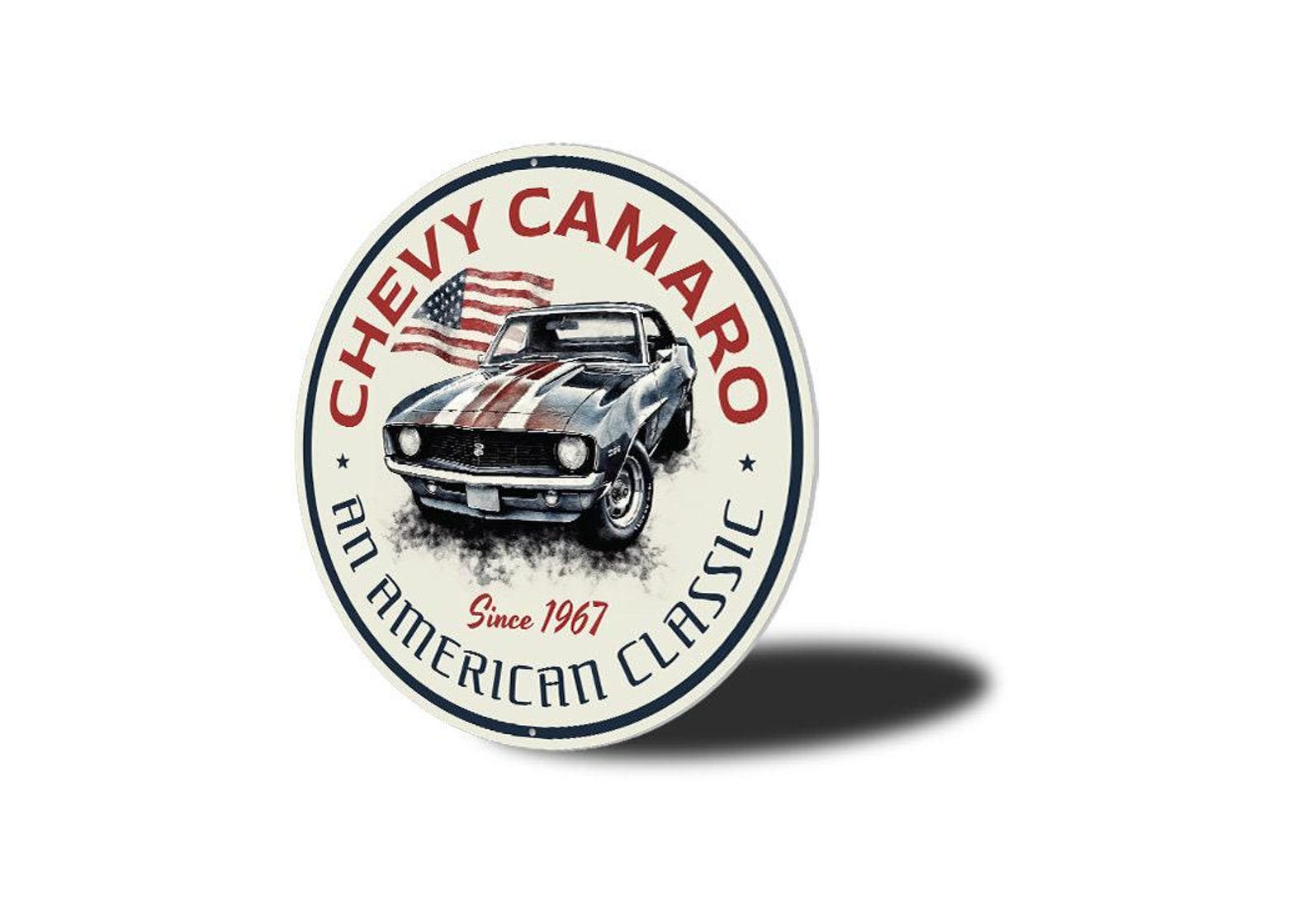 Chevy Camaro Sign, American Classic Camaro, Classic Camaro, Vintage ...