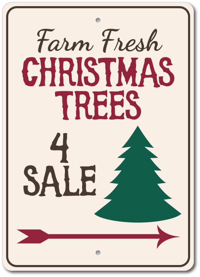 Trees for Sale Sign Christmas Tree Decor Christmas Tree - Etsy