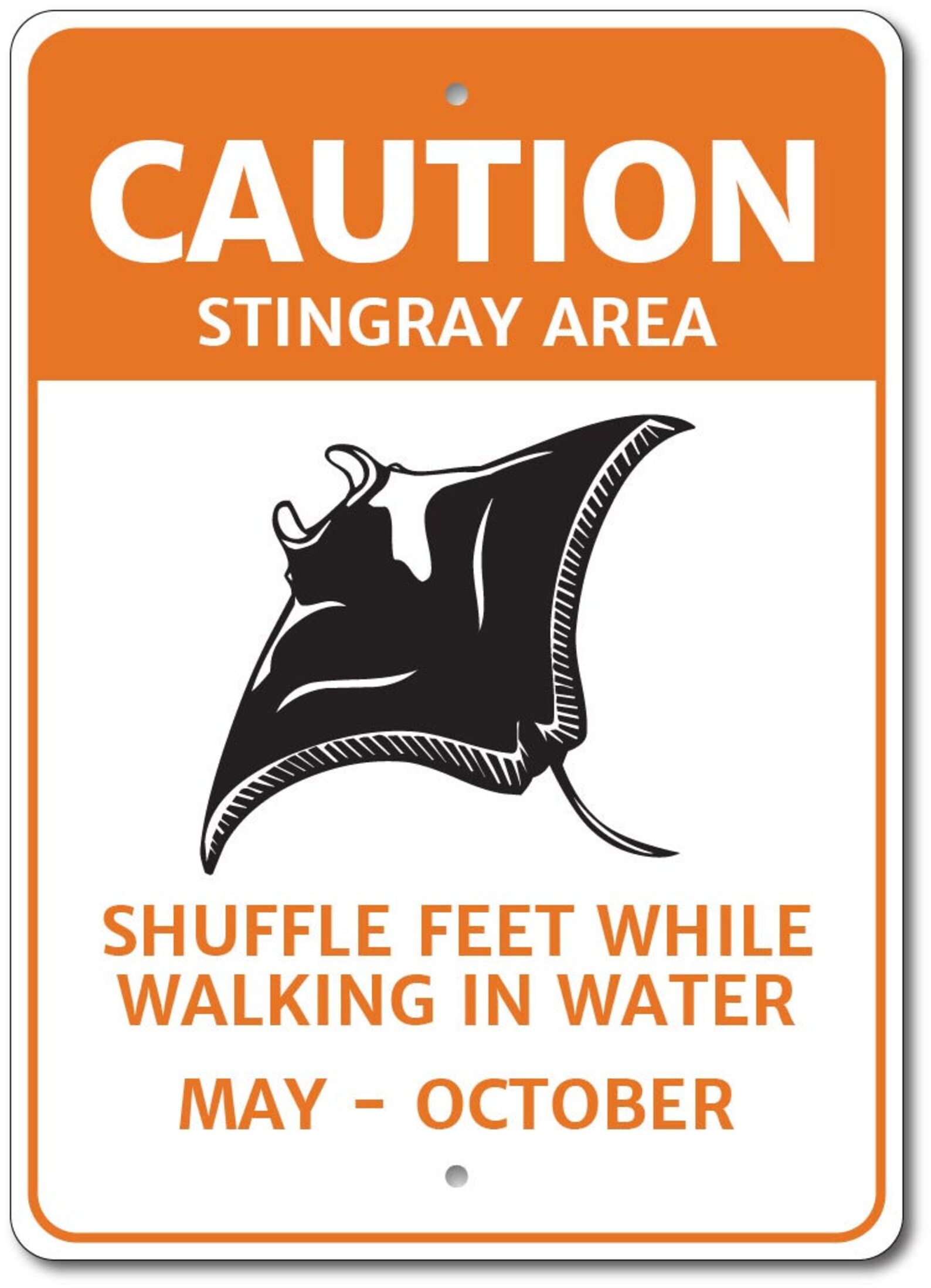 Stingray Sign Stingray Decor Stingray Gift Beach Caution | Etsy