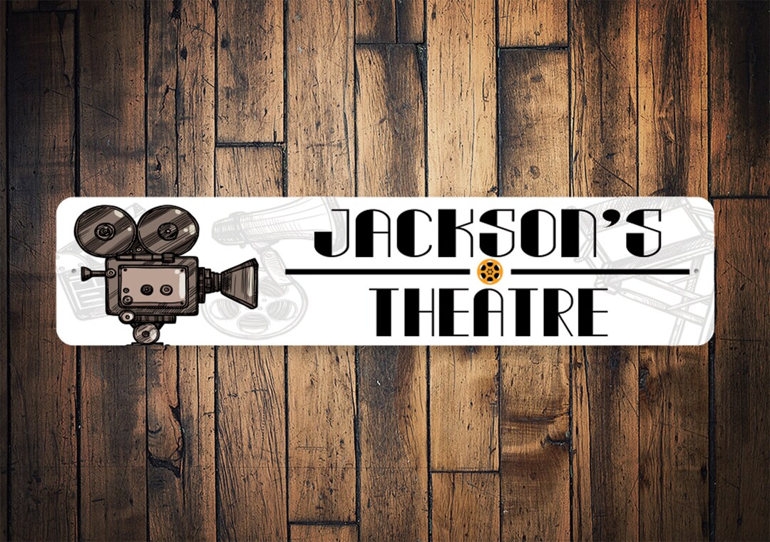 Personal Movie Sign, Cinema Theatre Sign, Movie Theatre Sign, Theatre ...