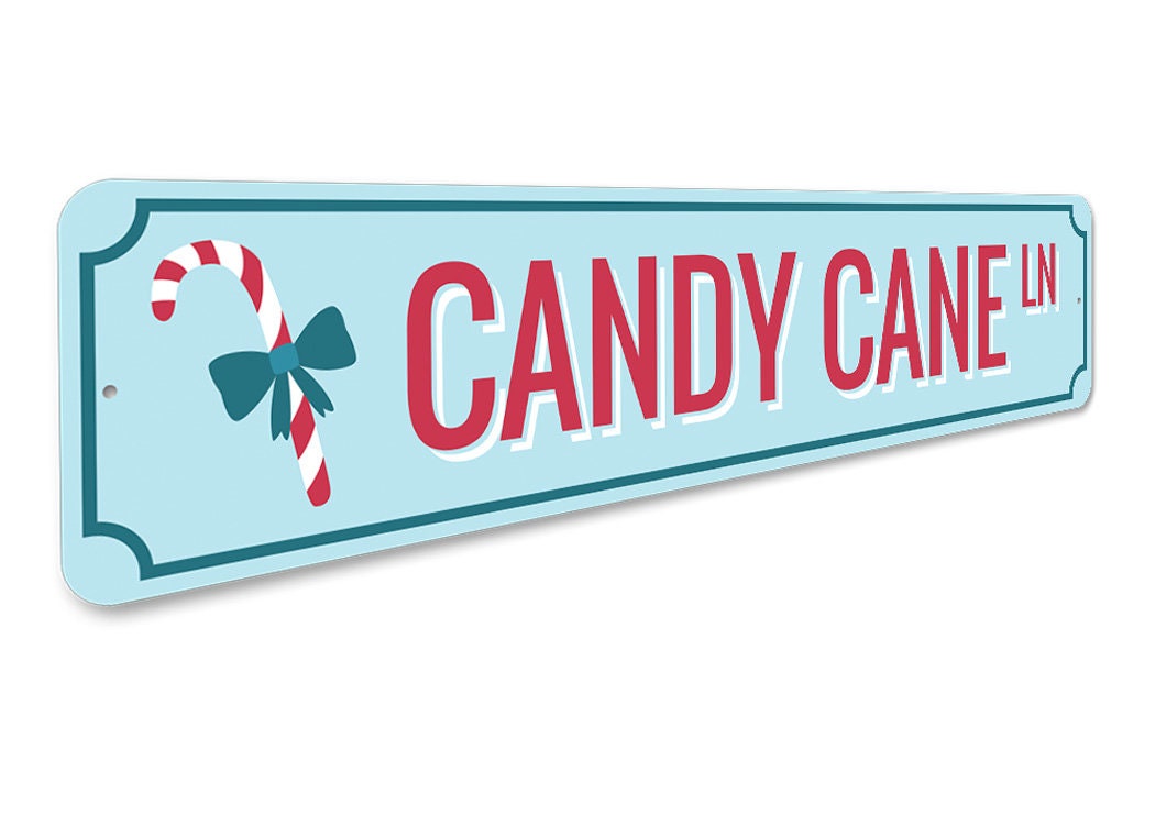 Candy Cane Sign Candy Cane Lovers Christmas Decor Candy | Etsy