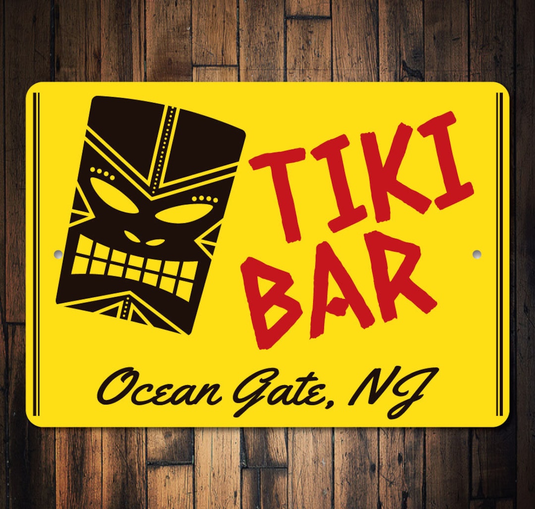 Tiki Bar Decor, Tiki Man Sign, Tiki Mask Sign, Custom Tiki Bar Sign ...