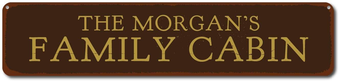 Family Name Cabin Sign, Personalized Family Lodge Sign, Custom Metal ...