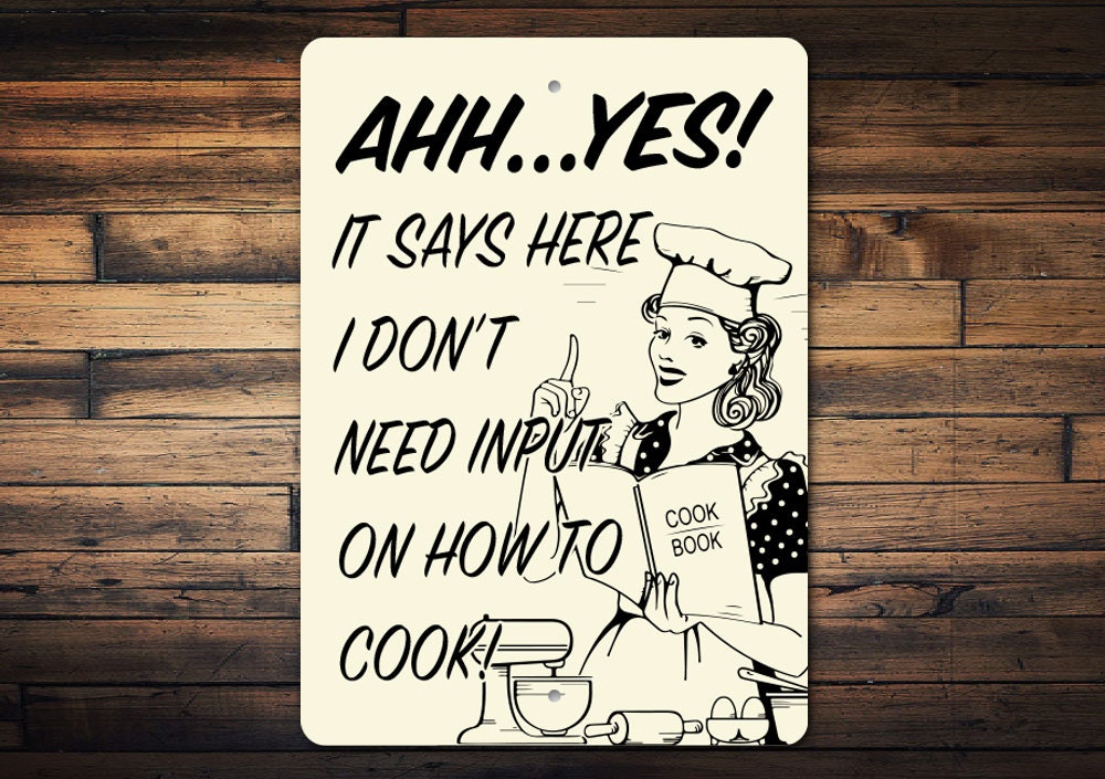 Retro Kitchen Sign Funny Kitchen Decor Retro Decor Kitchen - Etsy