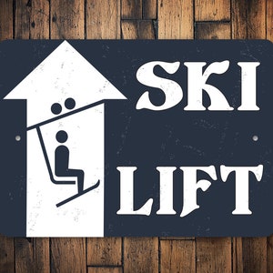 Ski Lift Sign, Ski Lodge Decor, Ski Resort, Skiing, Ski Sign, Ski Life ...