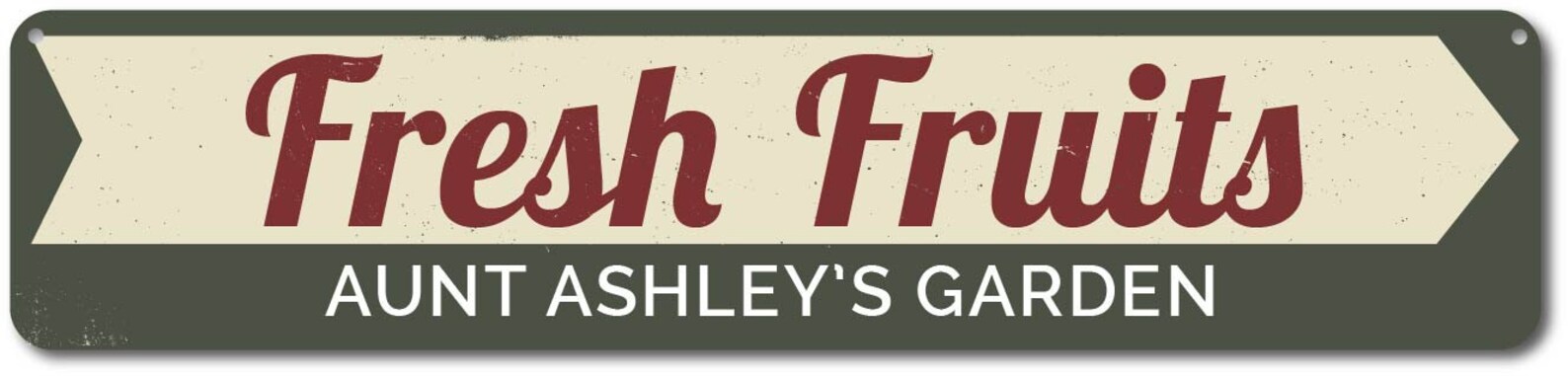 Fresh Fruits Sign Personalized Arrow Garden This Way Sign - Etsy