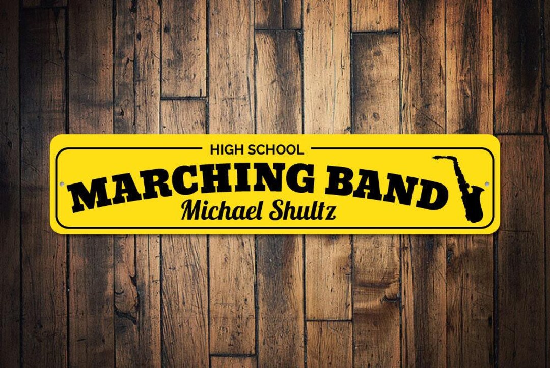 Marching Band Sign, Custom Band Sign, Gift for Band Member, Saxophone ...
