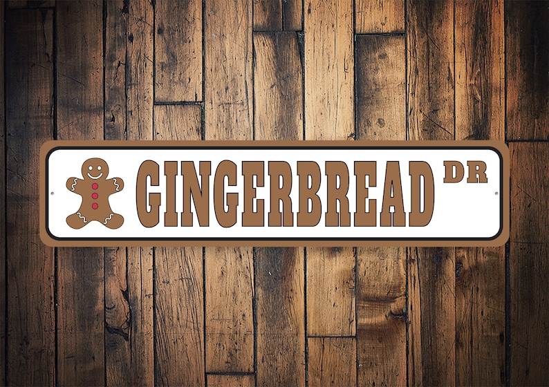 Gingerbread Sign Cute Gingerbread Decor Christmas - Etsy