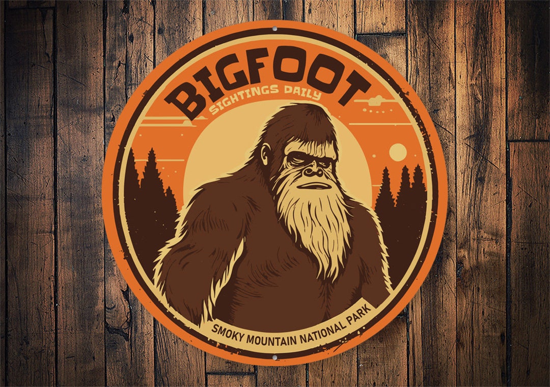 Bigfoot Sightings Sign, Custom Bigfoot Sign, Bigfoot Decor, Cryptid ...
